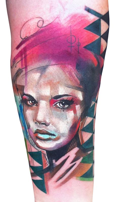 Portrait of a Woman by Ivana Tattoo Art: TattooNOW