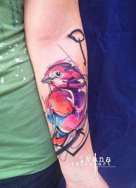Abstract Bird Tattoos