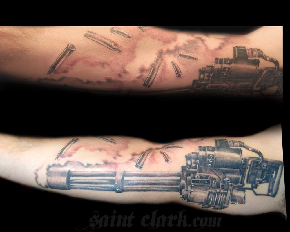 the Dillon Aero M134 Gatling Gun by Chris Saint Clark: TattooNOW