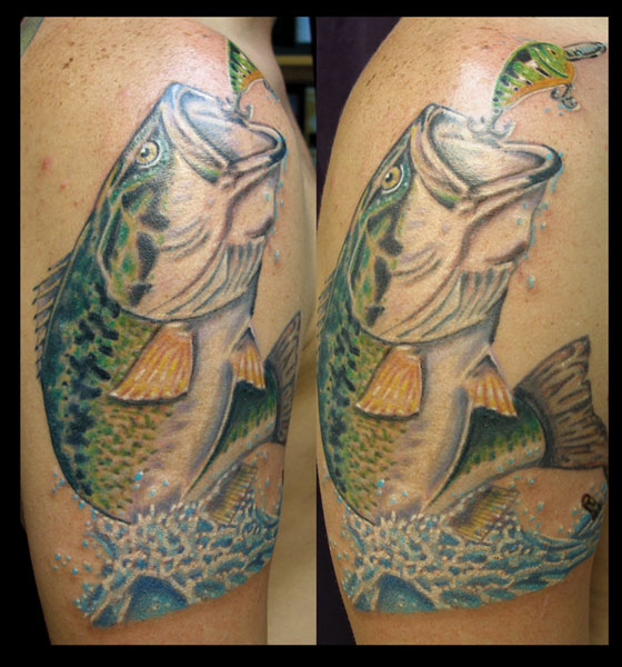 Bass Fishing Lure Tattoos