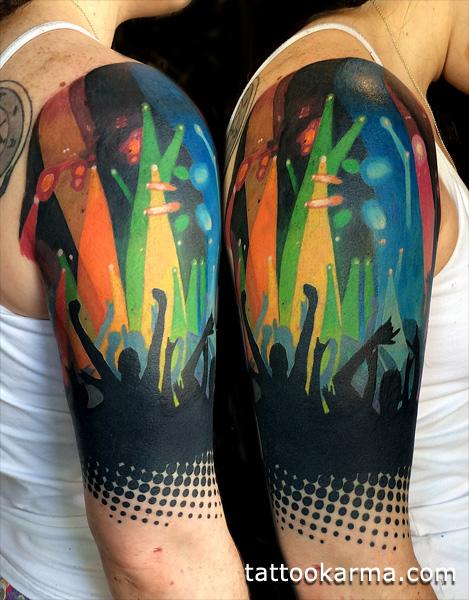 concert tattoo by Micle Andersson: TattooNOW