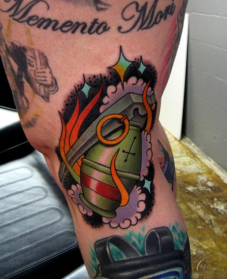 Hand Grenade Tattoo