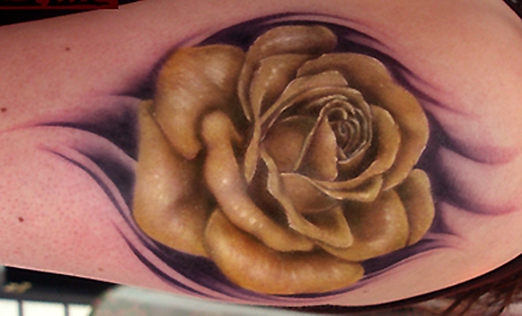 Big Yellow Rose by Jess Yen: TattooNOW