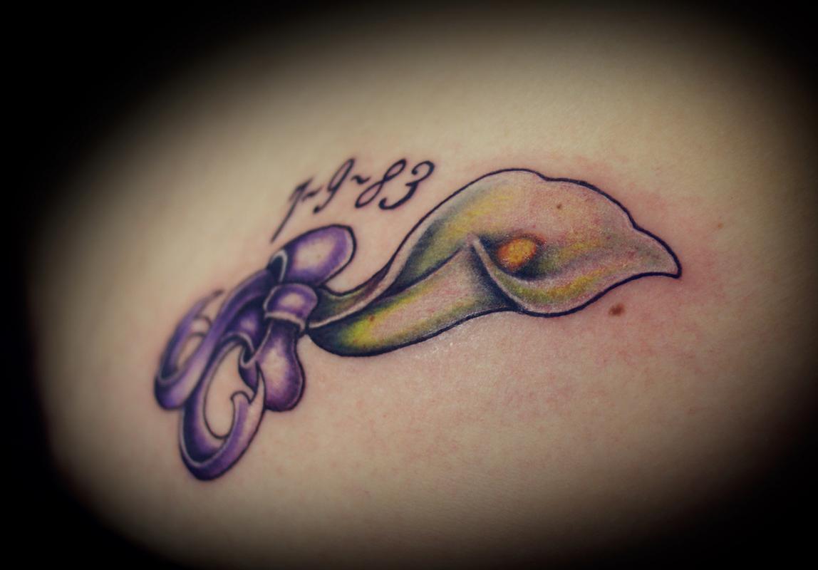 Cala Lily and Ribbon by Nathan Boon: TattooNOW