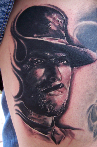 Clint Eastwood by Kyle Cotterman: TattooNOW