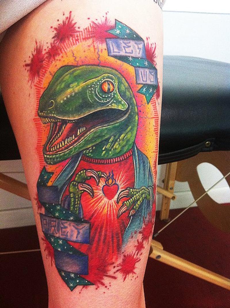 Traditional Raptor Tattoo