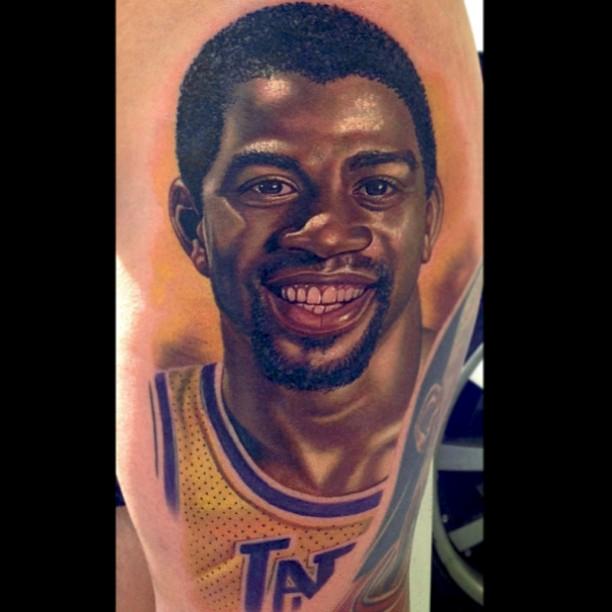 Magic Johnson by Nikko Hurtado: TattooNOW