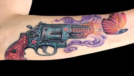 Bullet with Butterfly wings by James Kern: TattooNOW