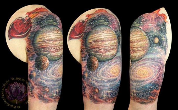 Solar System Tattoo Sleeve