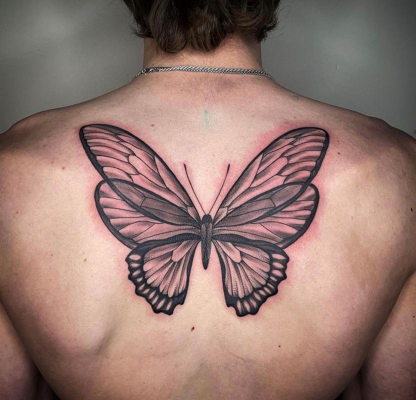 Dayton Smith Butterfly Backpiece by Dayton Smith: TattooNOW
