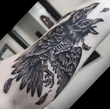 Bonnie Seeley Two Headed Raven by Bonnie Seeley: TattooNOW