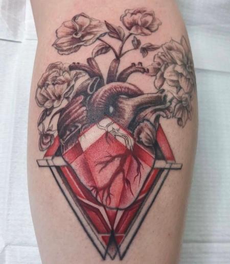Marcus Judd Geometric Heart by Marcus Judd: TattooNOW