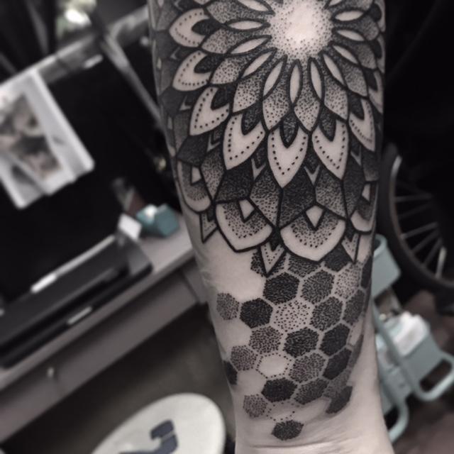 Geometric Blackwork by Whitney Havok: TattooNOW