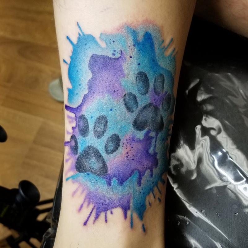 Watercolor Splatter Tattoo