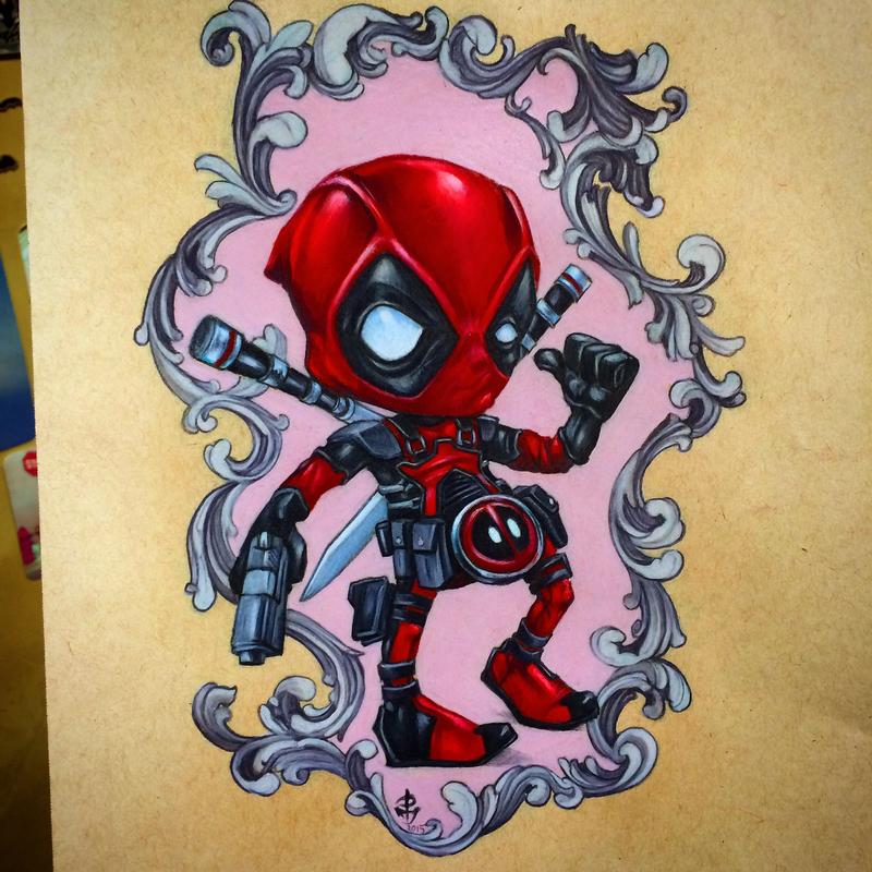 Deadpool Drawing Dead Pool