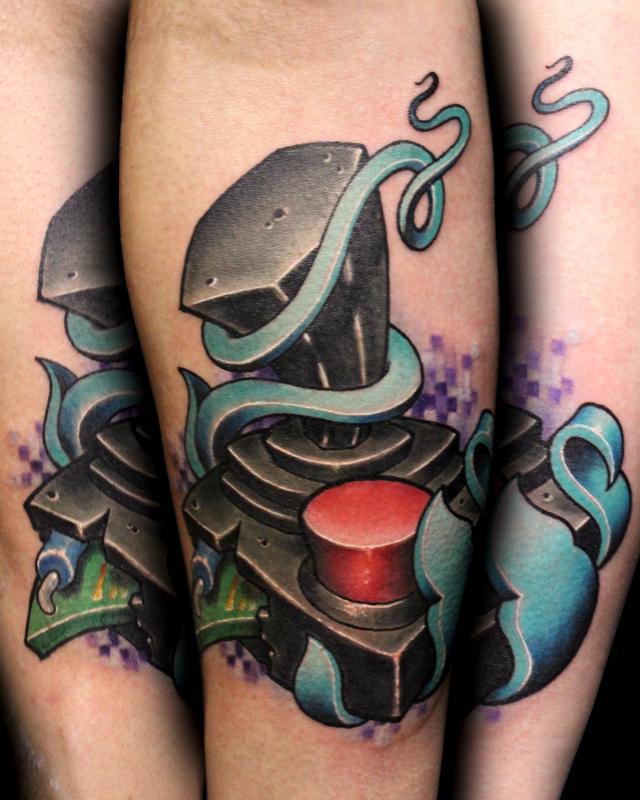 Atari Controller Tattoo by Jeremy Miller: TattooNOW