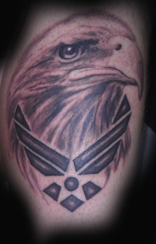eagle air force tat by Jeff Raiano: TattooNOW