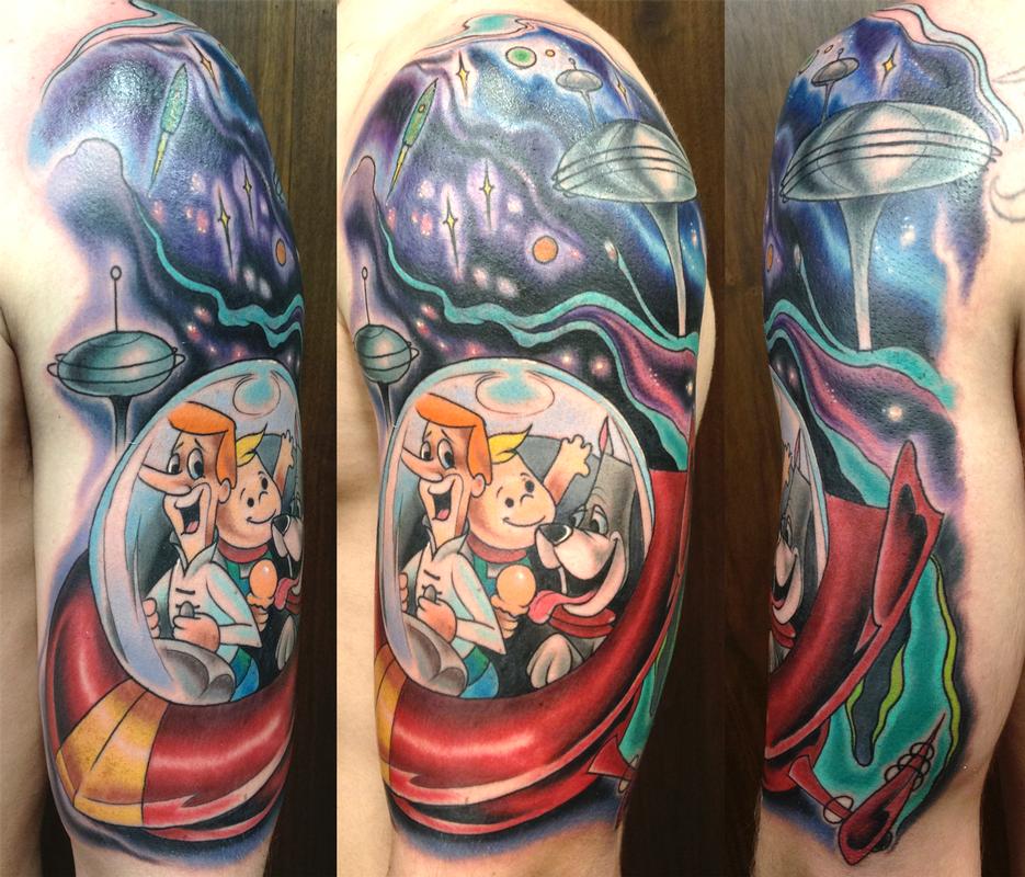 Jetsons tattoo by Joshua Bowers: TattooNOW