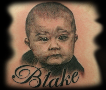 Baby portrait by Jesse Rix: TattooNOW