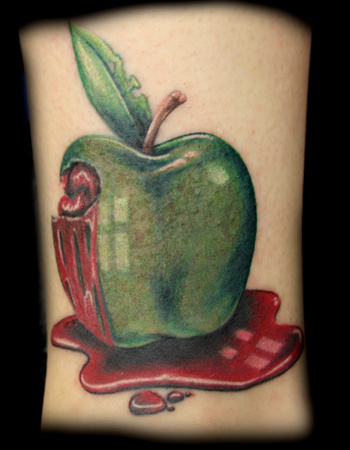 Bitten Apple Tattoo