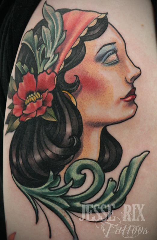 gypsy tattoo by Jesse Rix: TattooNOW