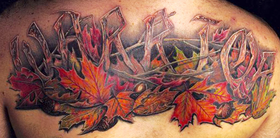 Warrior Leaves Tattoo by Jesse Rix: TattooNOW