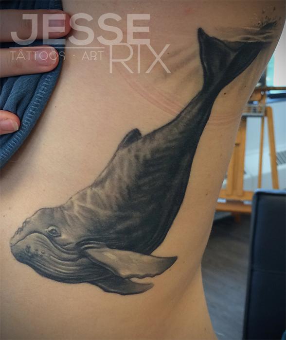 Whale Tattoo by Jesse Rix: TattooNOW