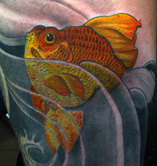 Gold fish by Jeff Croci: TattooNOW