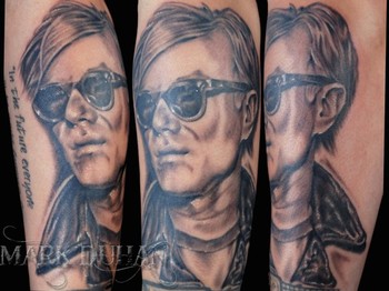 ANDY WARHOL PORTRAIT by Mark Duhan: TattooNOW