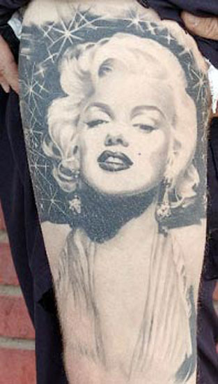 Marilyn Monroe Portrait Tattoo by Robert Pho: TattooNOW