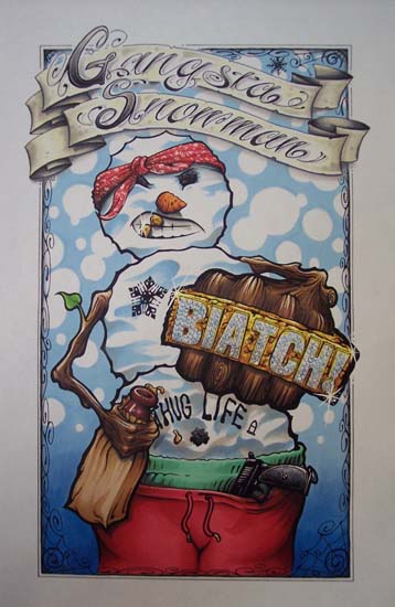 Thug Life Snowmen