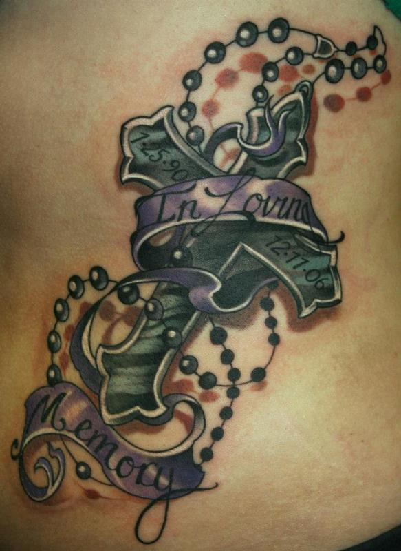 In Loving Memory Cross Tattoos