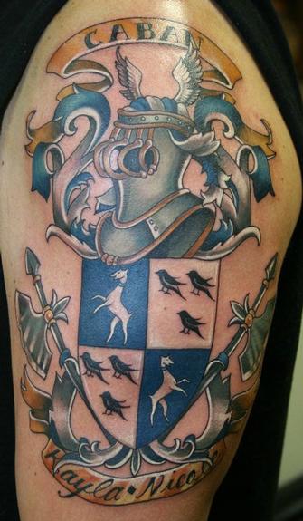 Family Crest Tattoo Ideas