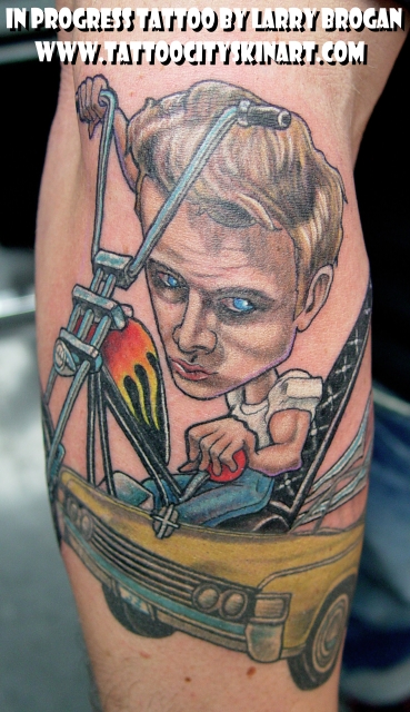 James Dean on a Chopper by Larry Brogan: TattooNOW