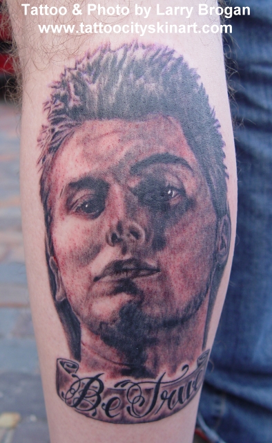 Maybe the worlds only Lance Bass Portrait by Larry Brogan: TattooNOW