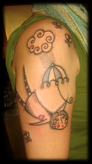 Singing in the rain by Noon: TattooNOW