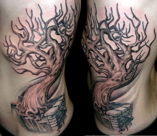 Dying Tree Tattoo Designs