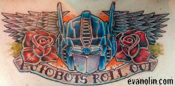 Optimus Prime Logo Tattoo
