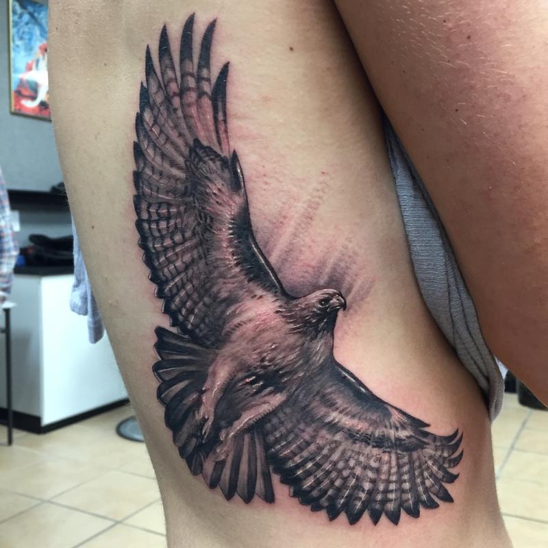 Red-winged Hawk by Alink Kootaishi: TattooNOW