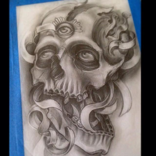 Skull by Edwin Marin: TattooNOW