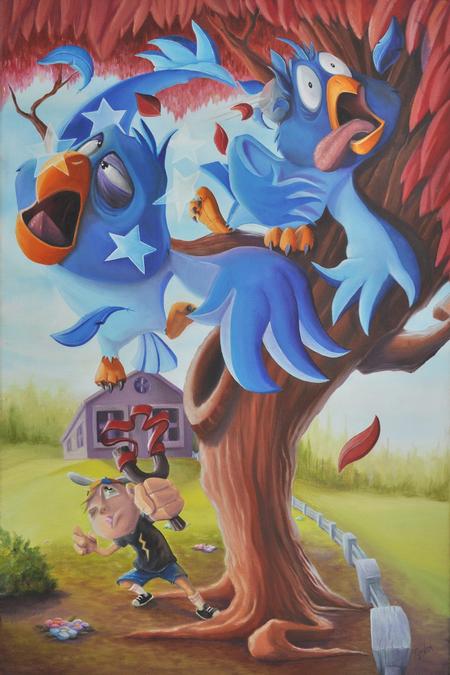 Two Birds, One Stone by Frank La Natra: TattooNOW