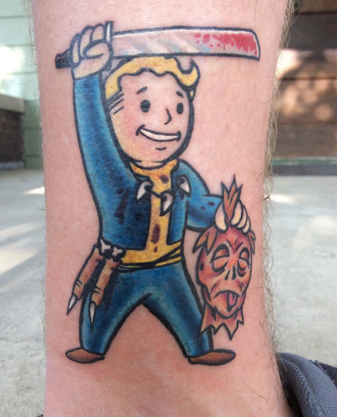 Fallout Vault Boy Tattoo