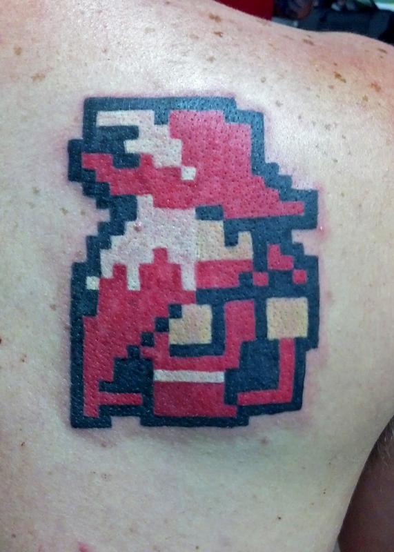 8-bit red mage by Justin McCarty: TattooNOW