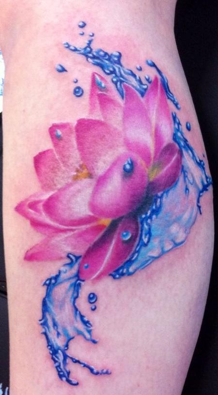 lotus and water by Ledhead Ned: TattooNOW