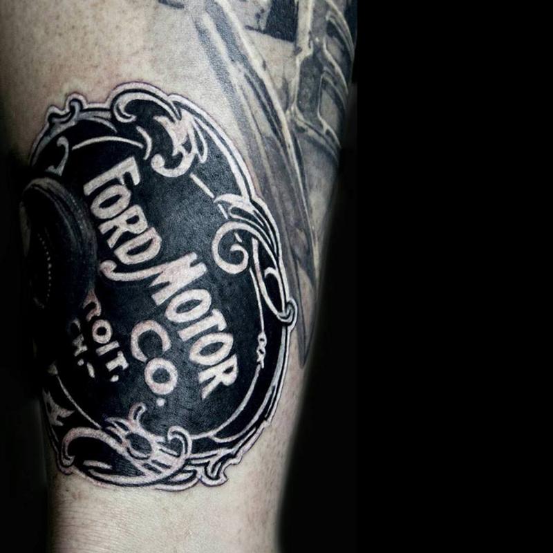 Ford Logo Tattoo