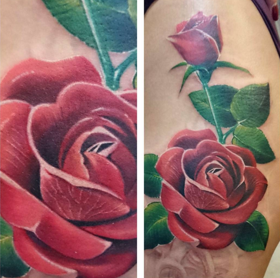 Rose Cover-up (in progress) by Maks Kornev: TattooNOW