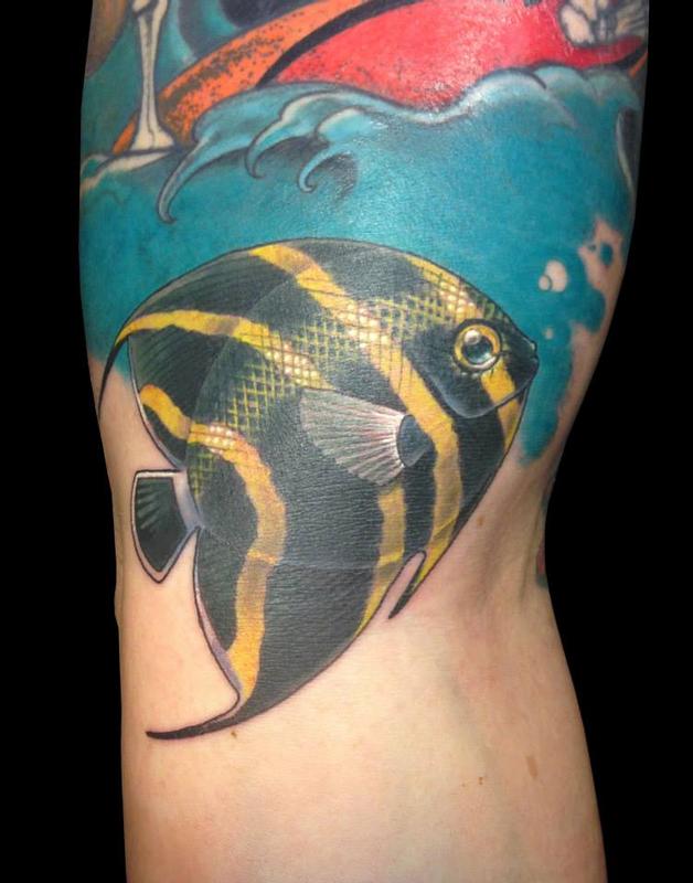 Queen Angelfish Tattoos