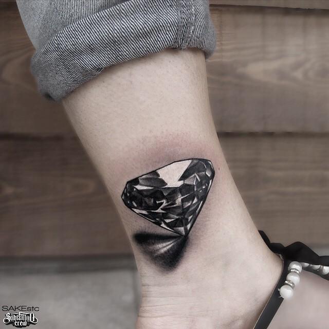 Realistic Diamonds Tattoos
