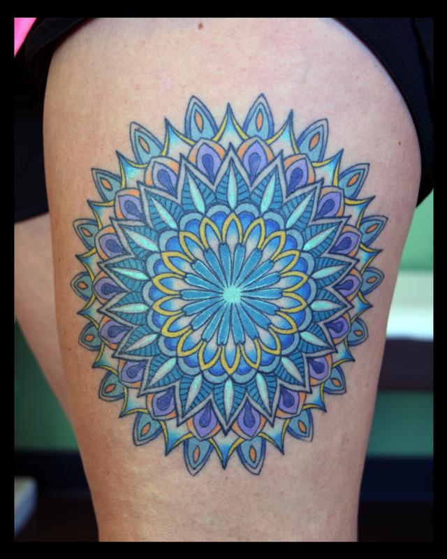 Mandala Tattoo Color