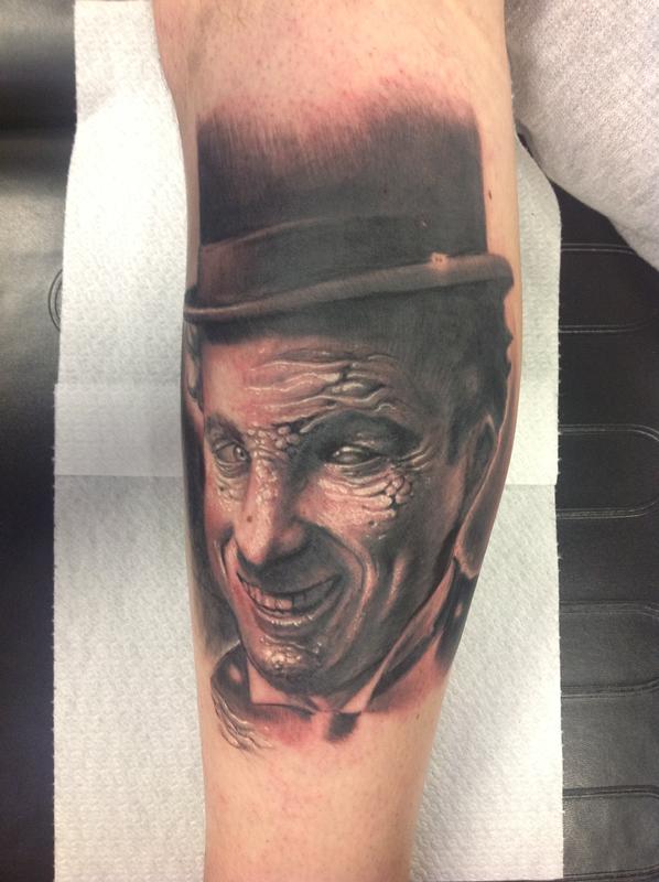 Trasfigured Charlie Chaplin by Stefano Fabretti: TattooNOW